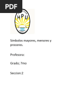 Simbolos Mayores y Menores de Honduras | PDF