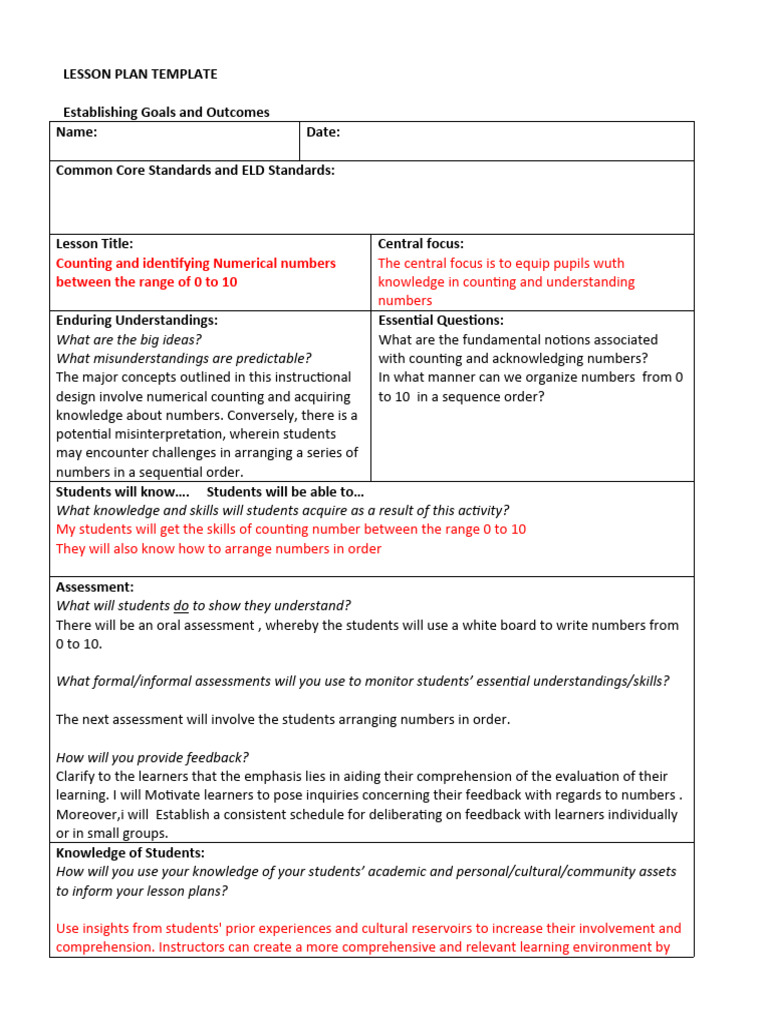 File Id 20590 Plan | PDF | Learning | Thought