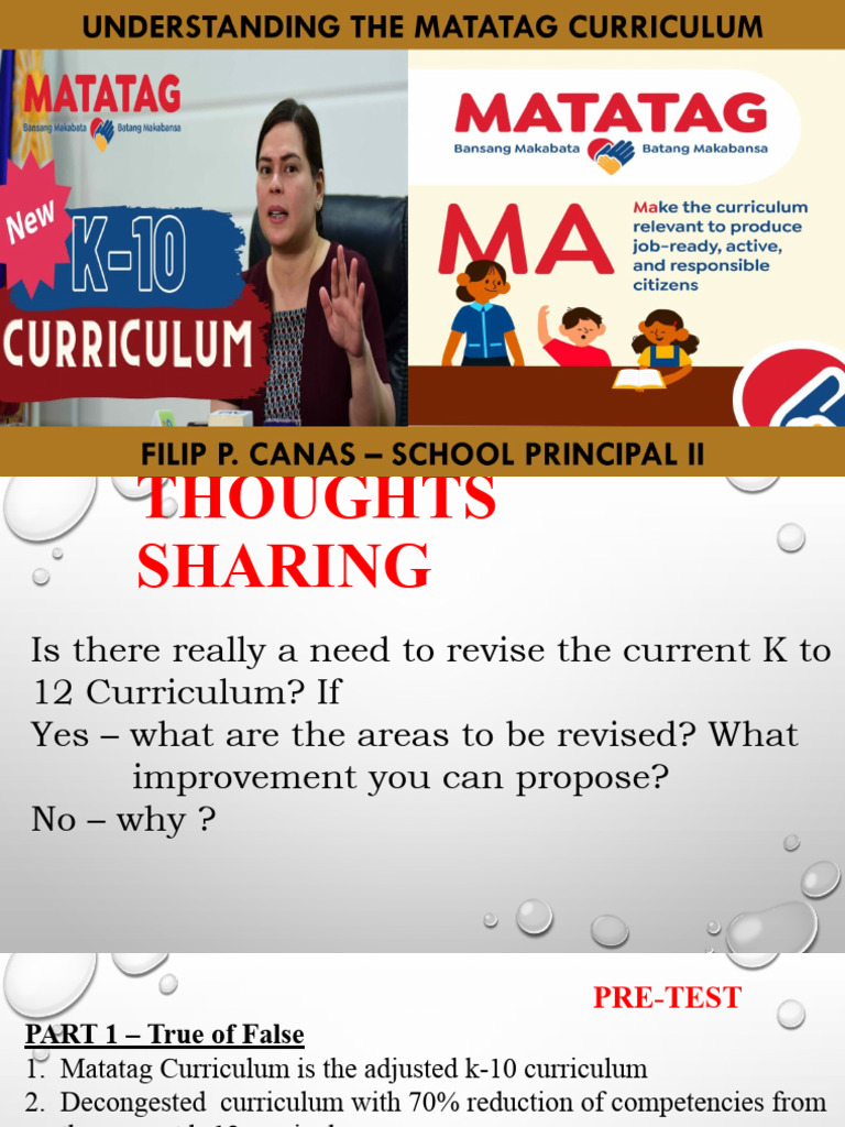 Overview of the MATATAG Curriculum | PDF | Curriculum | Learning