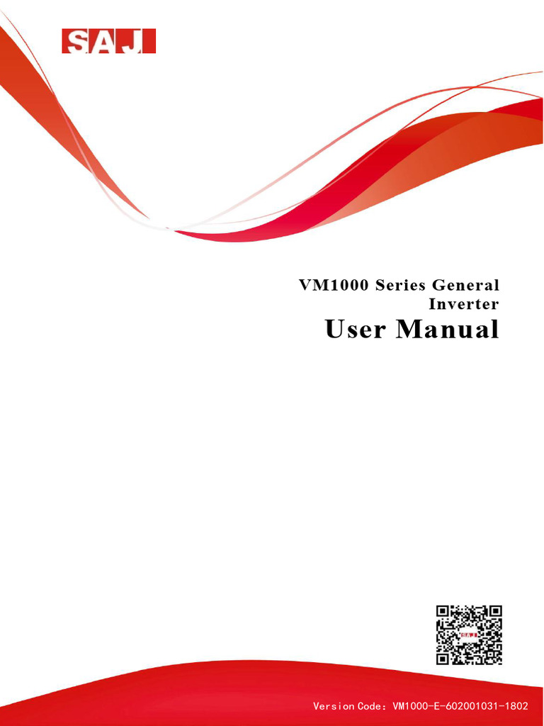 VM1000 Series General Inverter User Manual-20211227053839128 | PDF | Electrical Wiring | Power ...