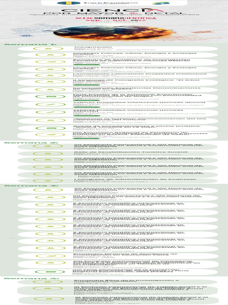 Programación Semana Científica | PDF