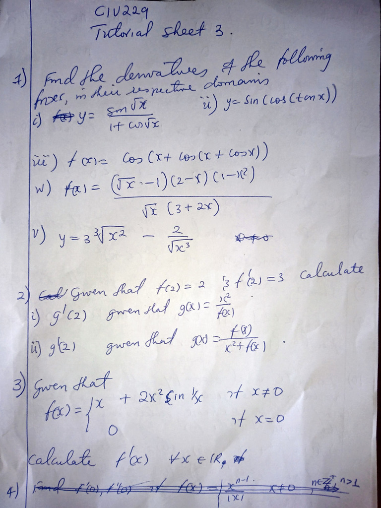 Tutorial Sheet 3 REAL ANALYSIS | PDF