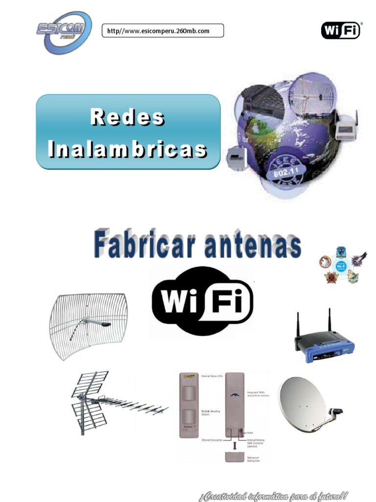 Manual de Antenas Wi Fi | PDF | LAN inalámbrico | Red de computadoras