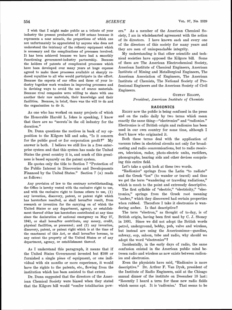 Radionics | PDF | Chemist