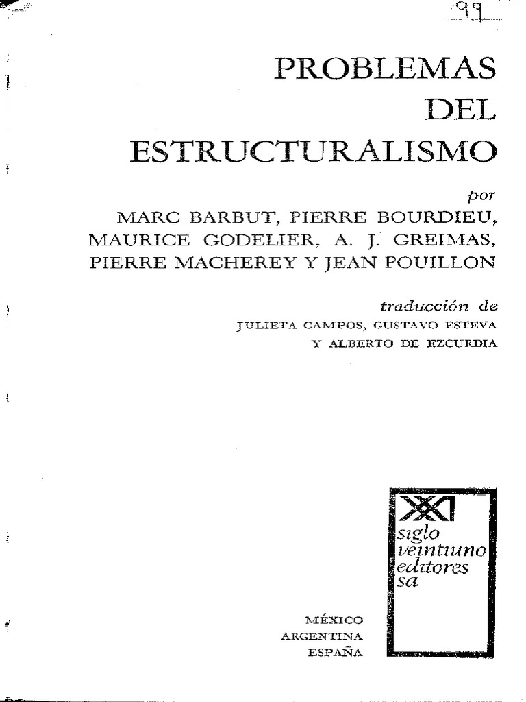 Marc Barbut, Pierre Bourdieu, Maurice Godelier, Pierre Macherey ...