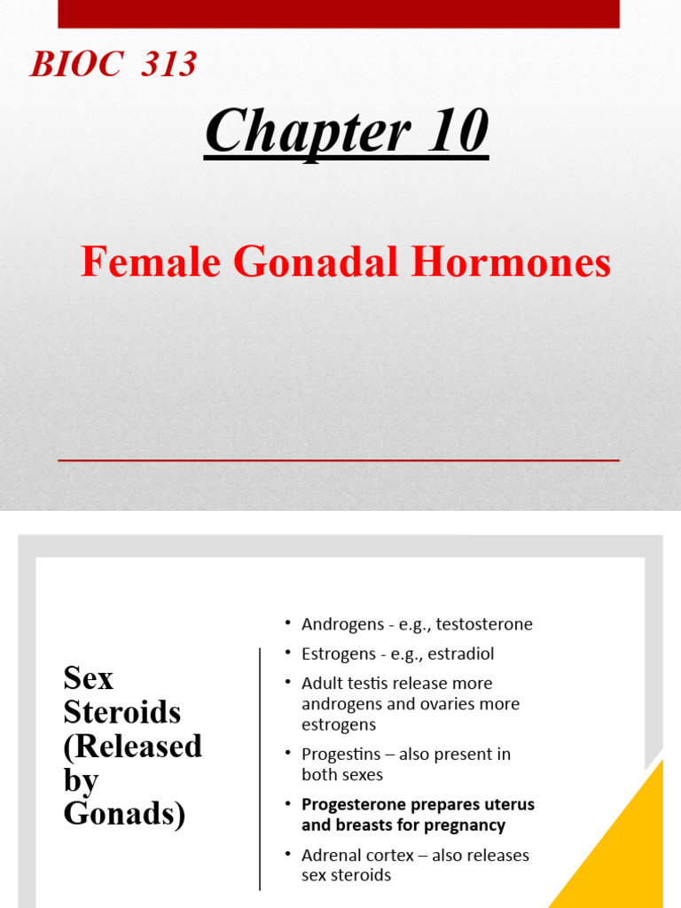 10 Female Sex Hormones | PDF | Estrogen | Luteinizing Hormone