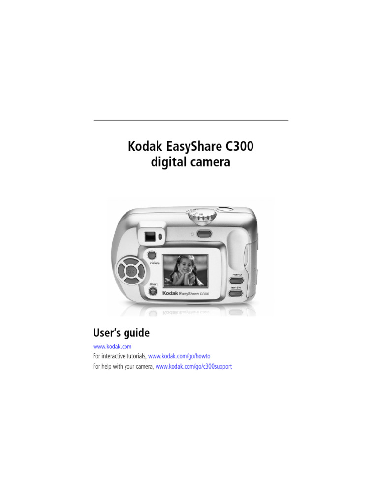 Kodak C300 en | PDF | Camera | Computing