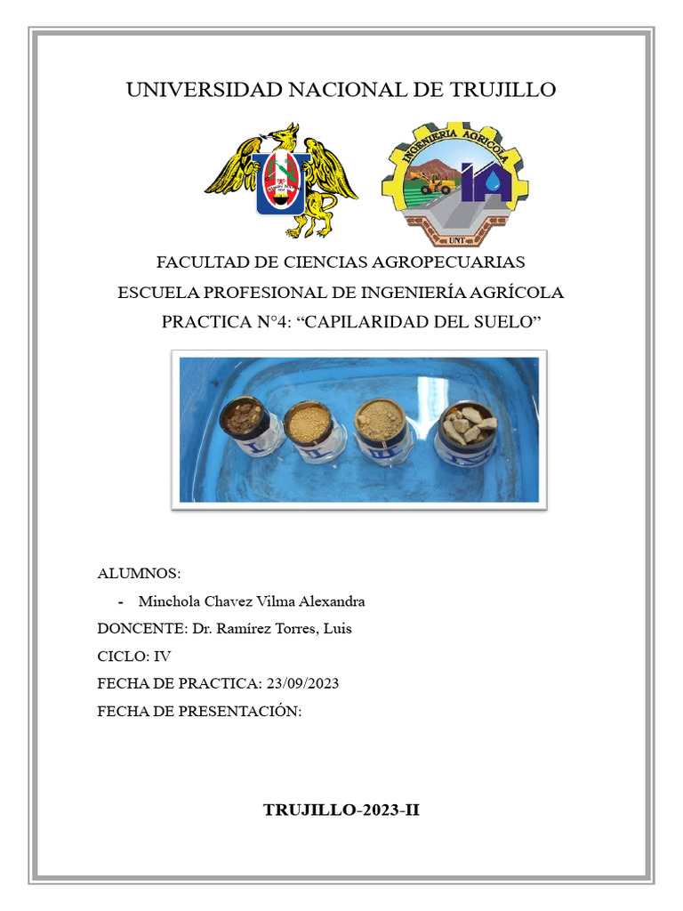 Informe N°4-Minchola Chavez Vilma | PDF | Color | Filtración