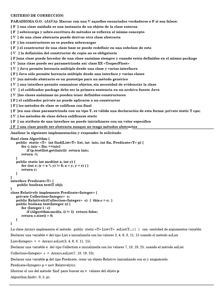 9D Ejemplo Examen | PDF | Herencia (Programación Orientada a Objetos ...