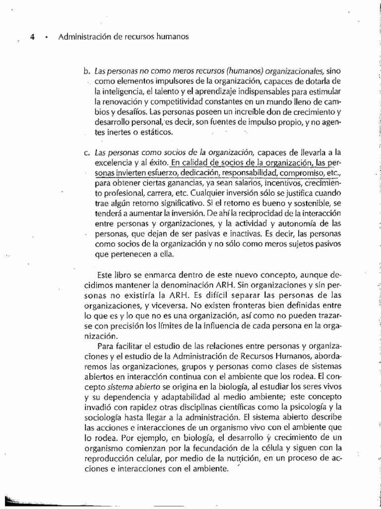 Chiavenato Idalverto. Administración de Recursos Humanos 26 | PDF | Cognición | Sicología