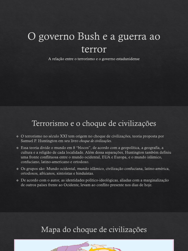 O Governo Bush e A Guerra Ao Terror | PDF