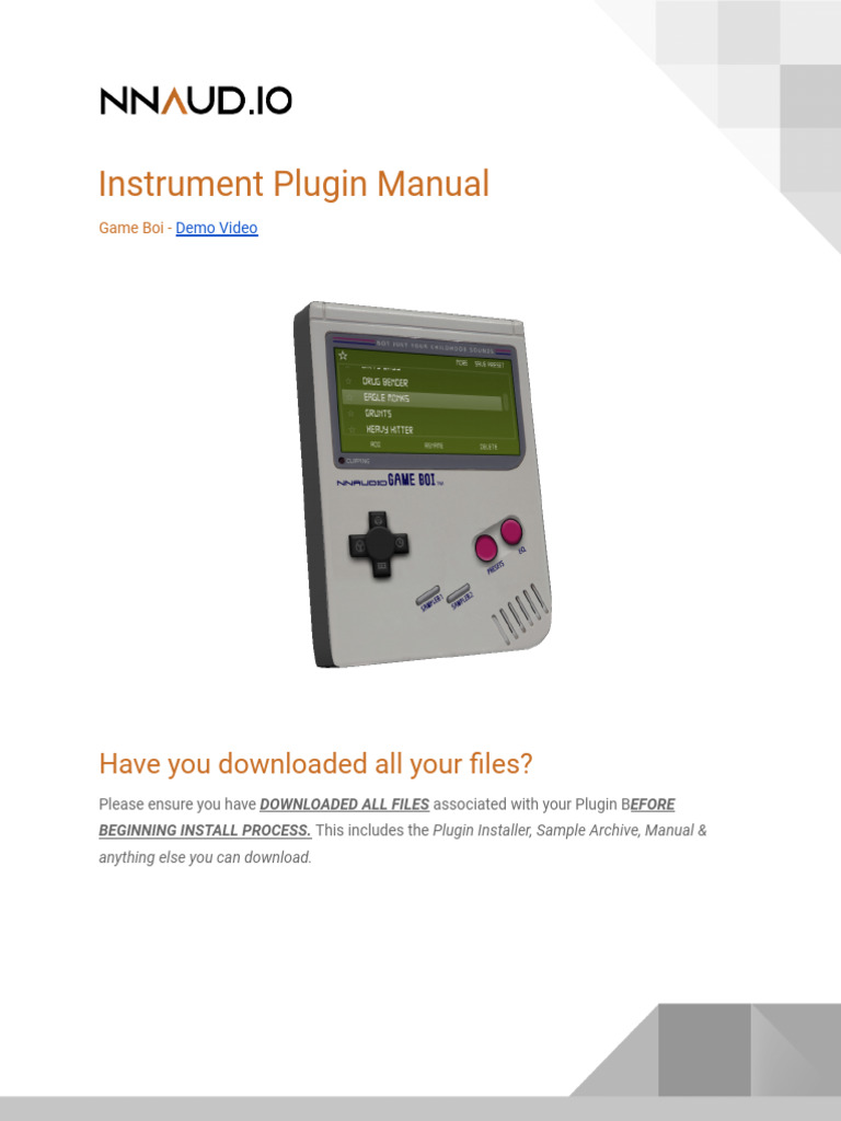 Game Boi VST Install Guide Hzrd6y | PDF | Computer File | Computing Platforms