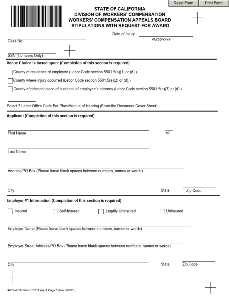 Workers' Comp Award Stipulations | PDF | Insurance | Zip Code