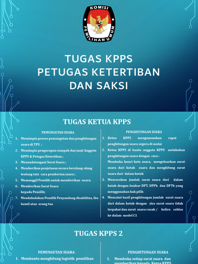 Tugas KPPS | PDF