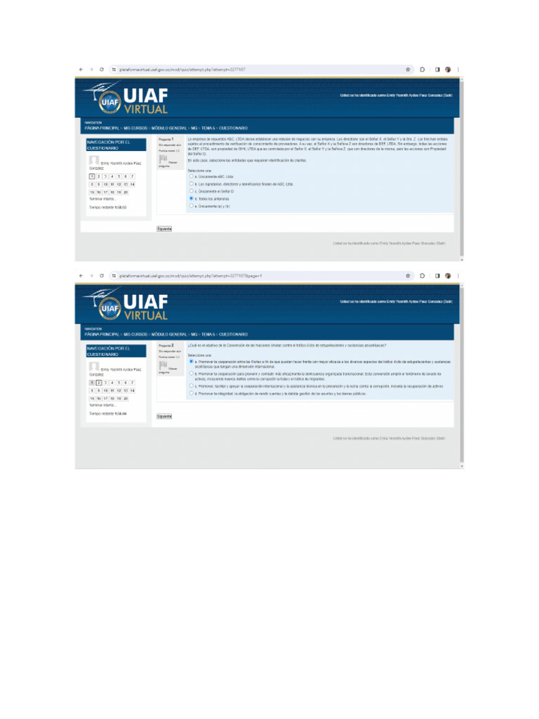Encuesta Final Curso UIAF | PDF