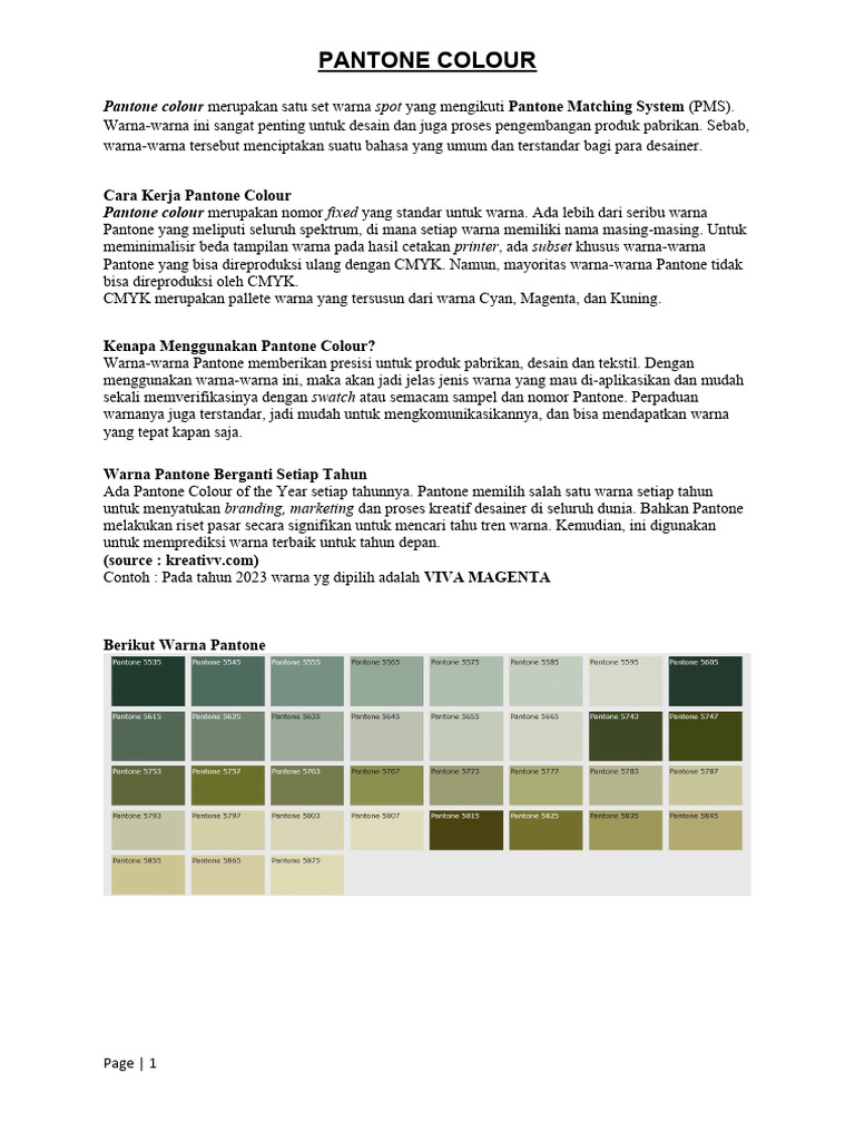 Pantone | PDF