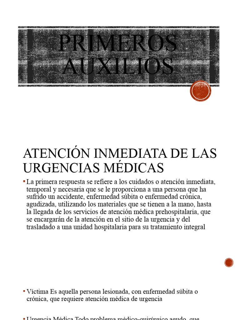 Primeros Auxilios | PDF | Reanimación cardiopulmonar | Herida