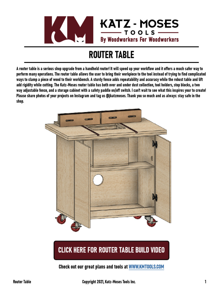 0 Router+Table+Plans | PDF