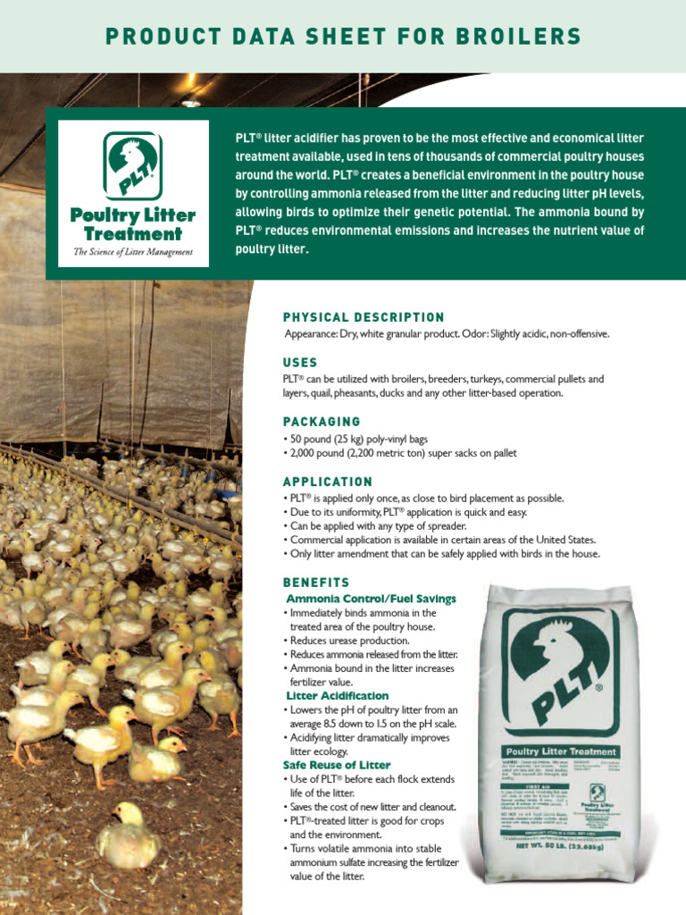 PTL Data Sheets Broiler | PDF | Chemistry