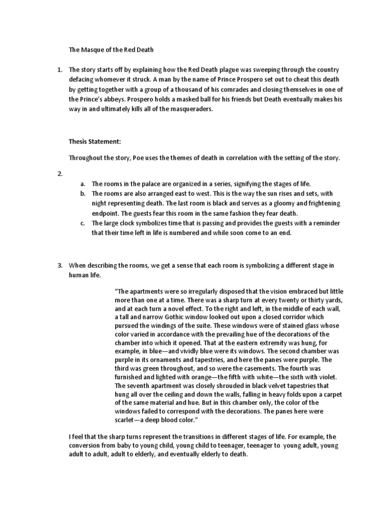 The Masque of The Red Death | PDF