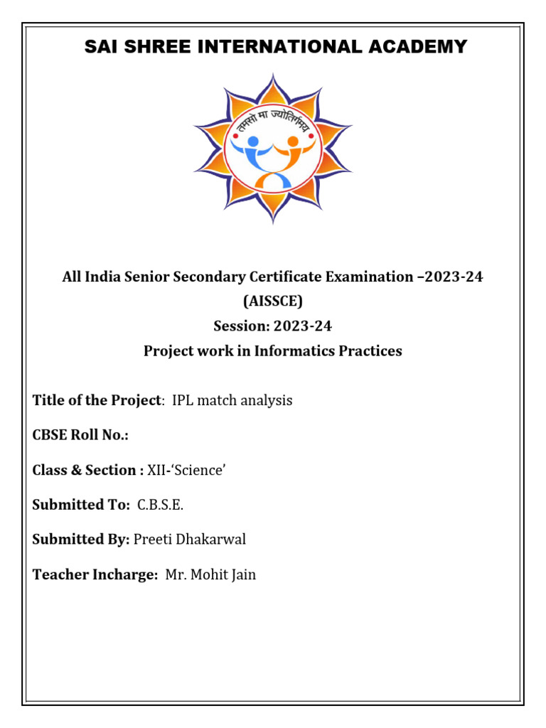Ip Project Complete Pdf Comma Separated Values Computer Programming