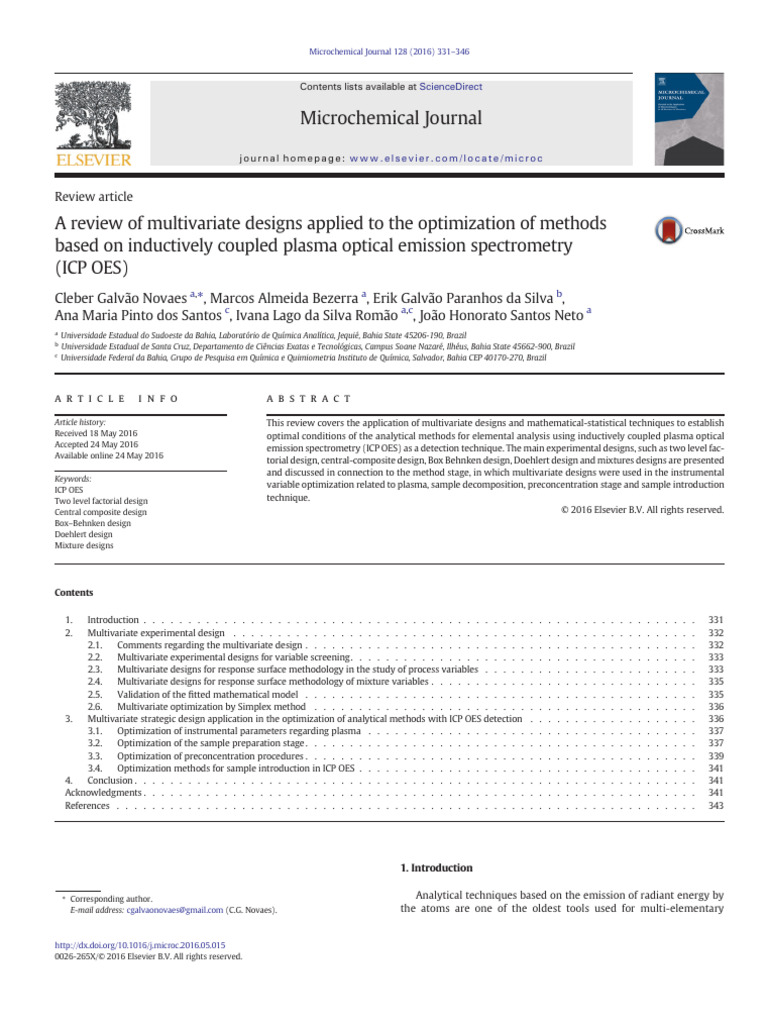 Icp Oes | PDF | Regression Analysis | Errors And Residuals