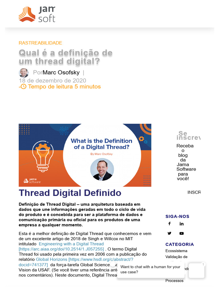 Qual É A Definição de Um Thread Digital - ETAPAS | PDF