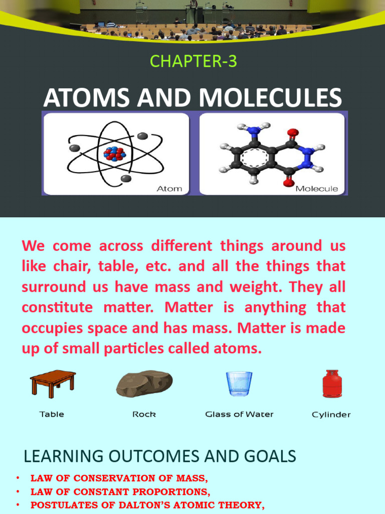 Atoms and Molecules | PDF | Ion | Chemical Compounds