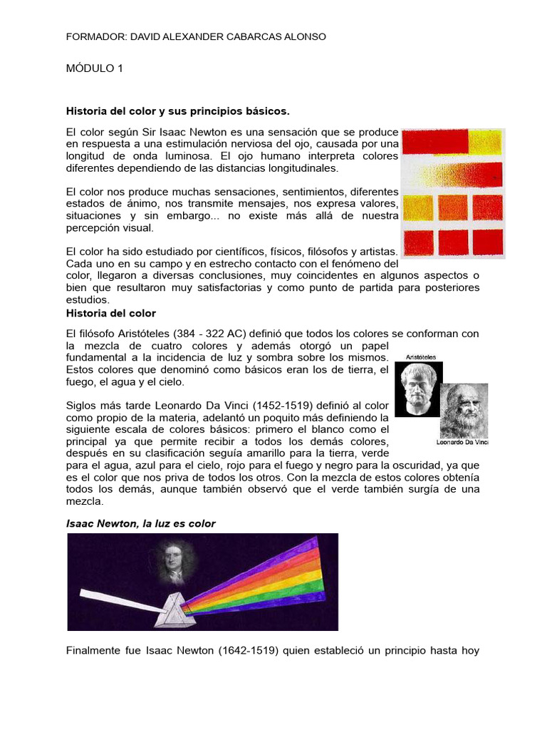 Cartilla Color | PDF | Color | Tecnicas artisticas