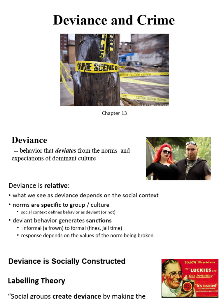 Deviance and Crime | PDF | Deviance (Sociology) | Crimes