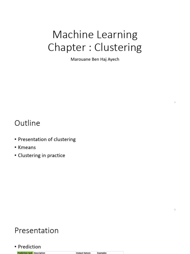 Machine Learning Clustering | PDF