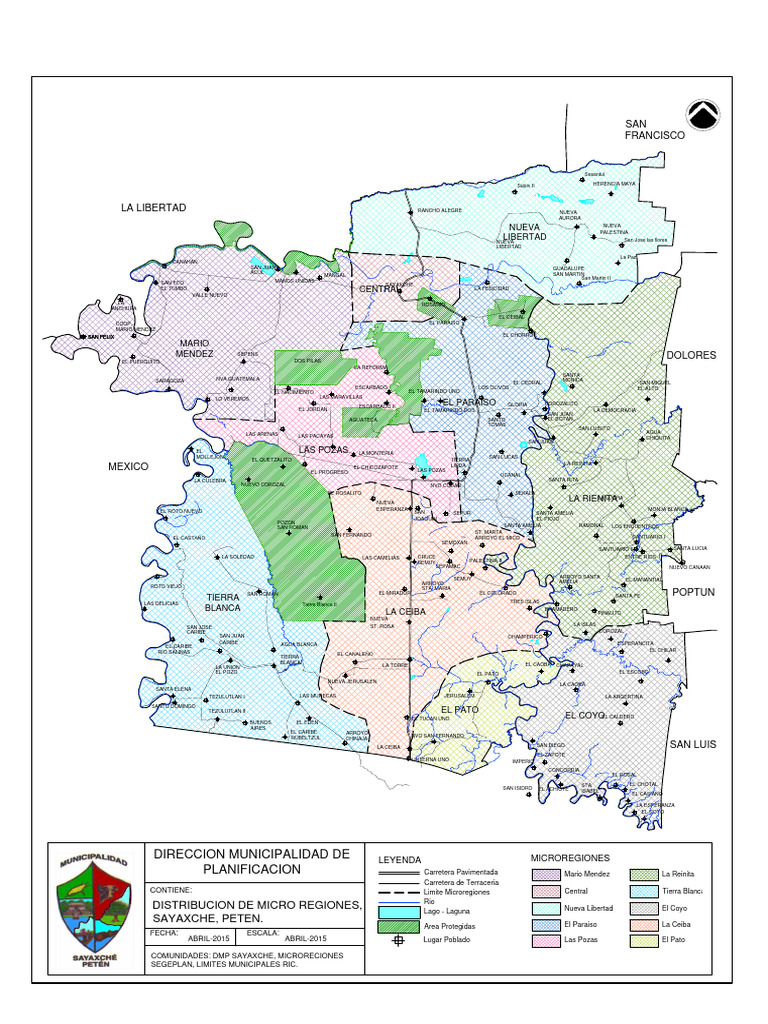 Mapa de Sayaxché, Petén | PDF