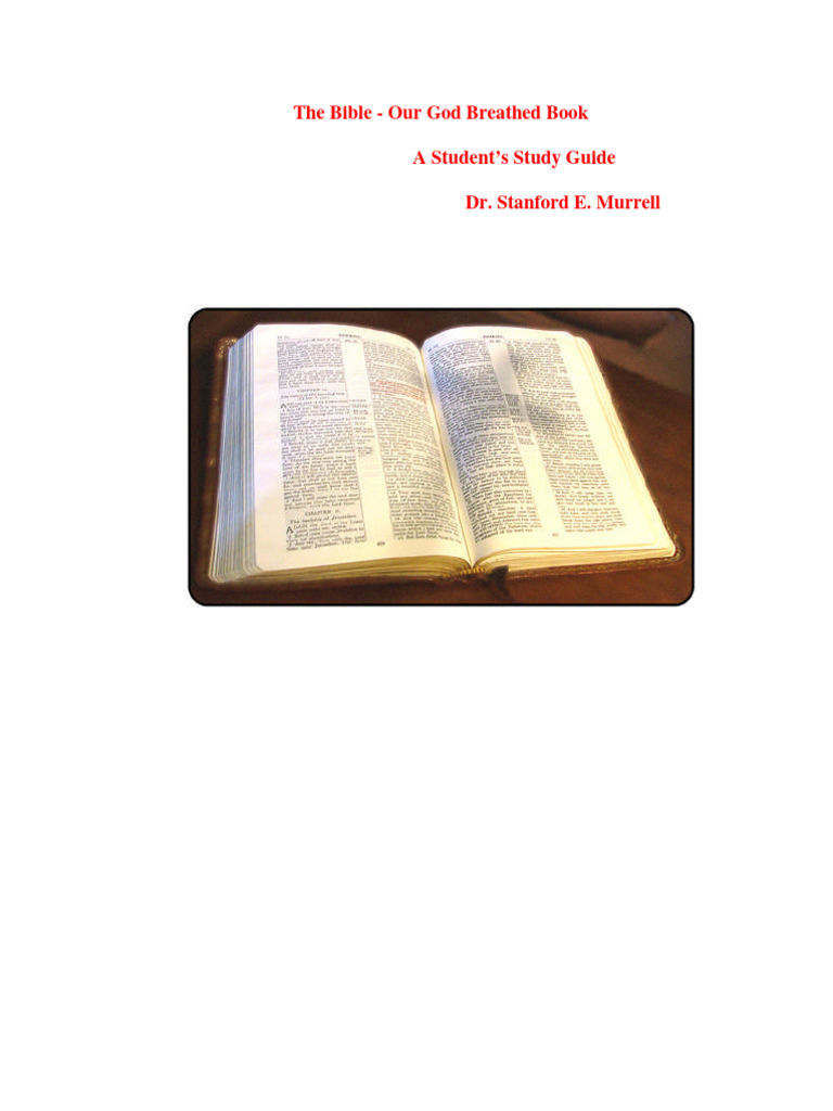 Redeeming Grace Our God Breathed Book The Bible Students Study Guide ...