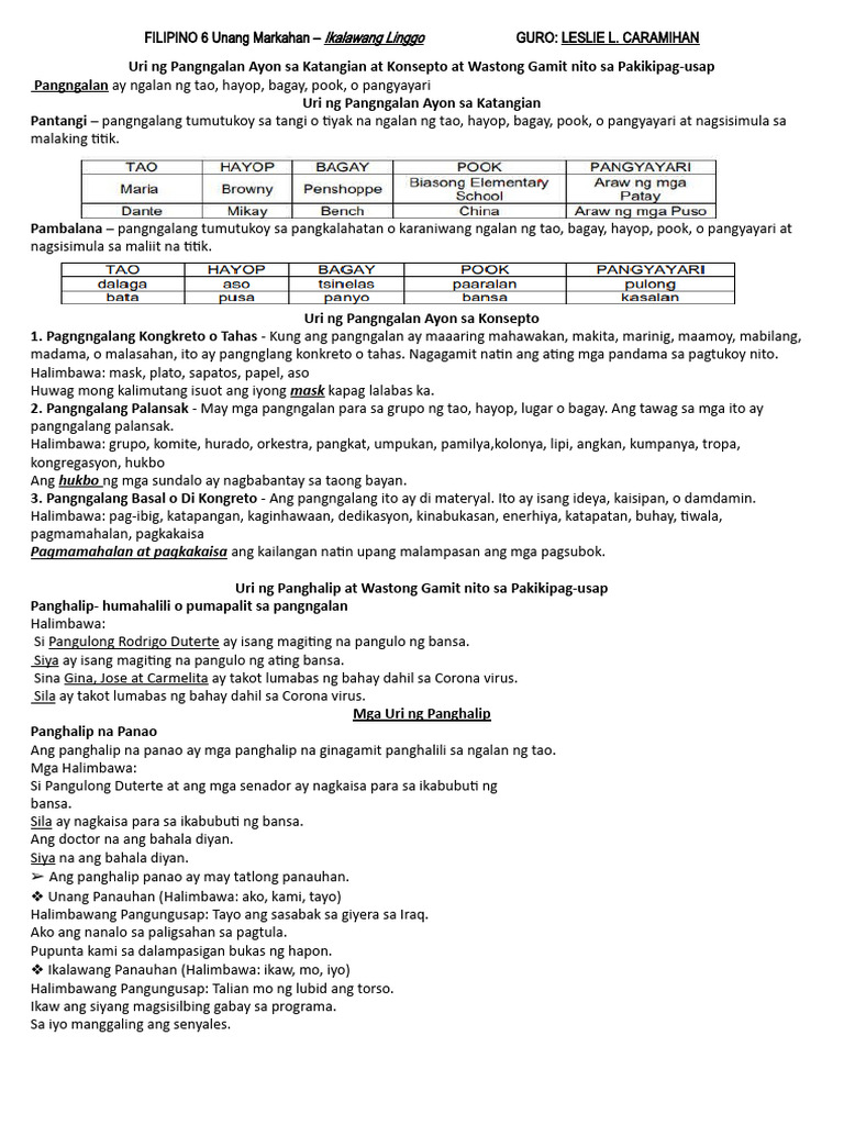 Filipino 6 Q1 Week 1 Ppt Conversion