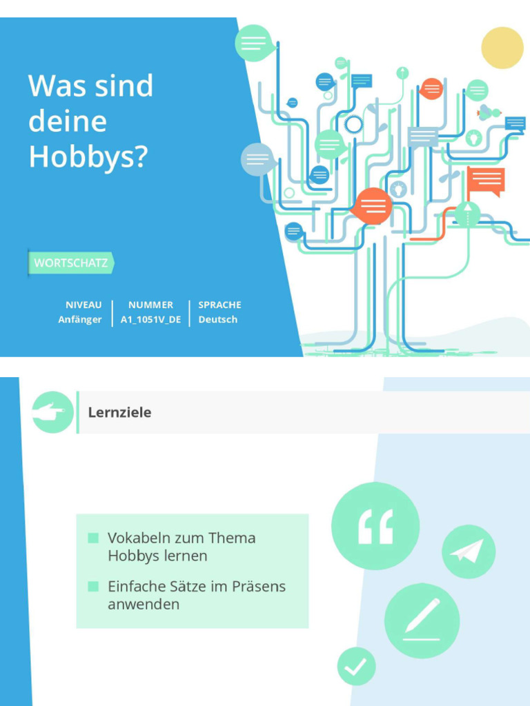 Was Sind Deine Hobbys - Teil 1 | PDF