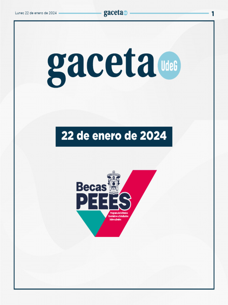 Convocatoria Beca PEES 2024 UDG | PDF | Defensa Civil
