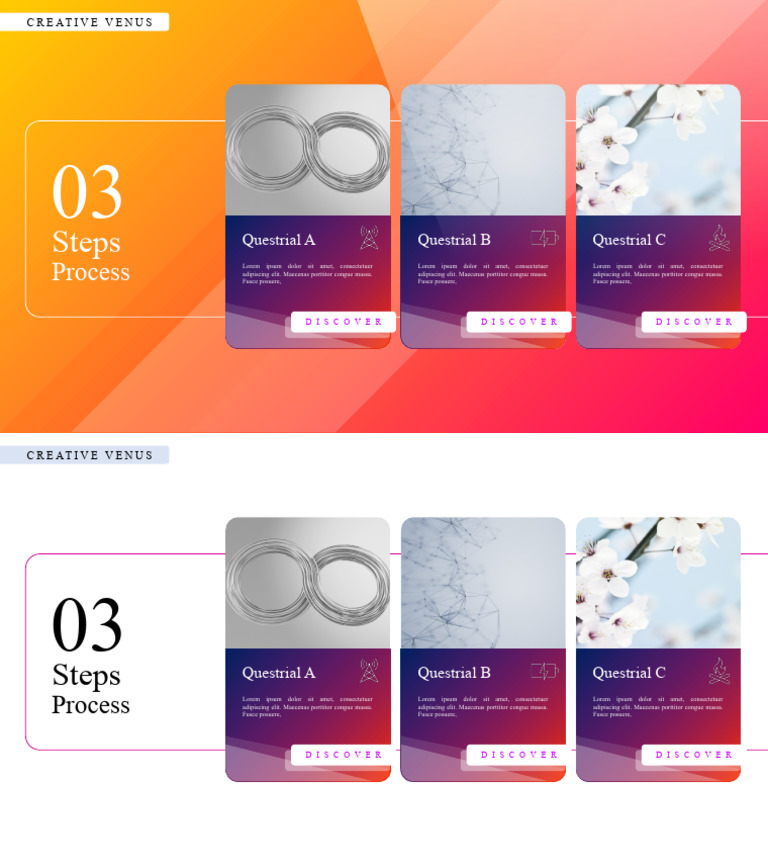3 STEPS Vivid & Beautiful Business Workflow Infographic Design Tutorial ...