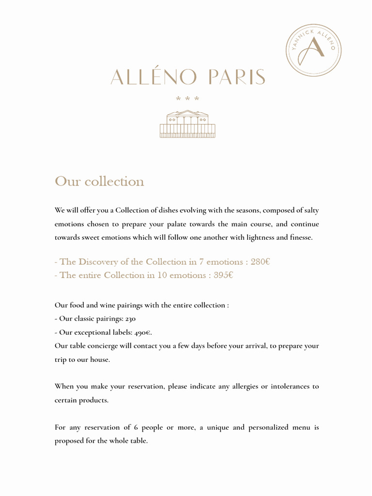 2022 Alleno Paris Collection - en | PDF
