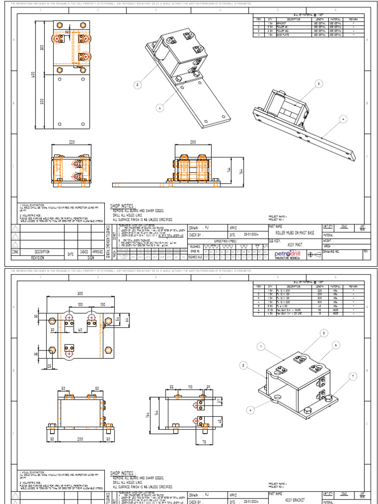 Assy Mubo On Mast Base | PDF | Mechanical Engineering | Mechanics
