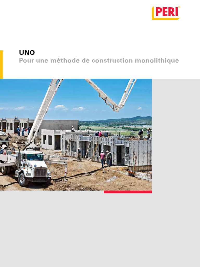 Coffrage Monolithique PERI UNO | PDF | Béton | Matériau composite