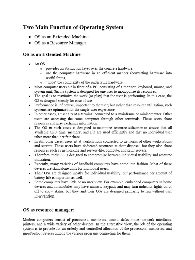 OS Lec2 | PDF | Operating System | Computer Network
