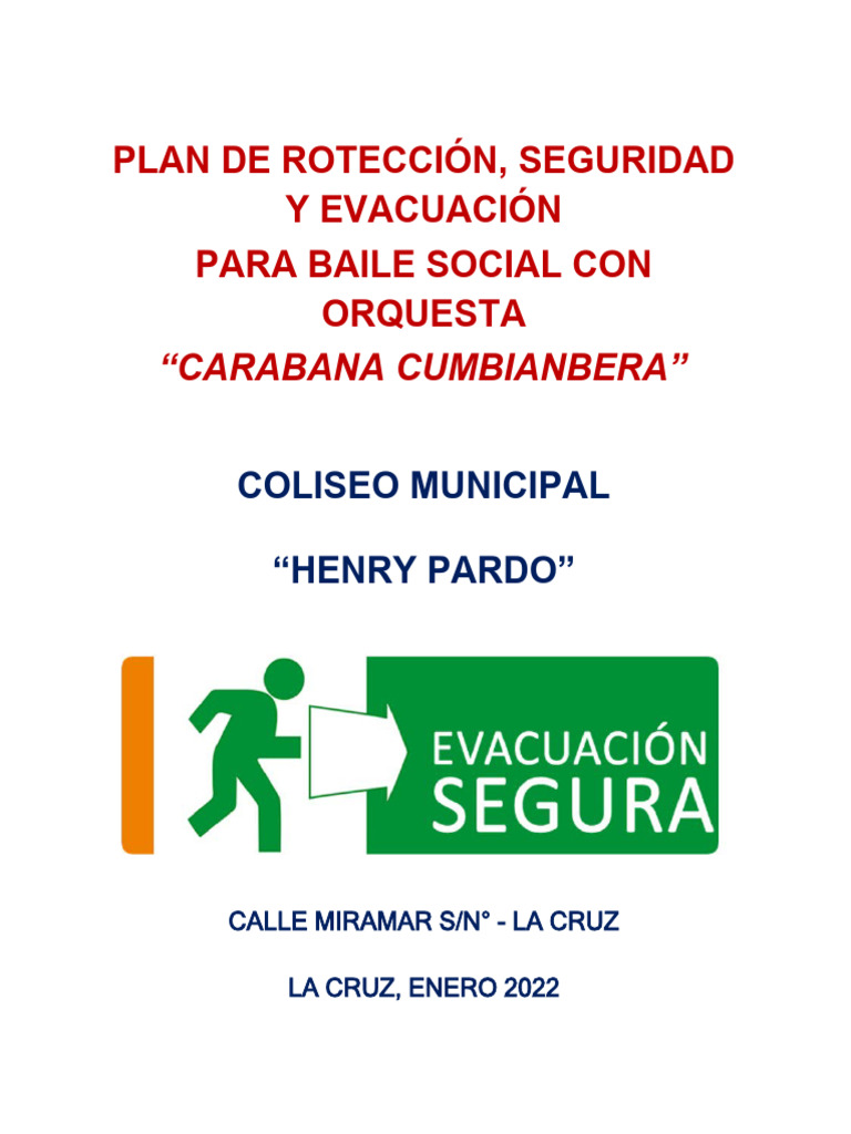 PLAN DE EVACUACION Coliseo | PDF | Riesgo | Tsunami