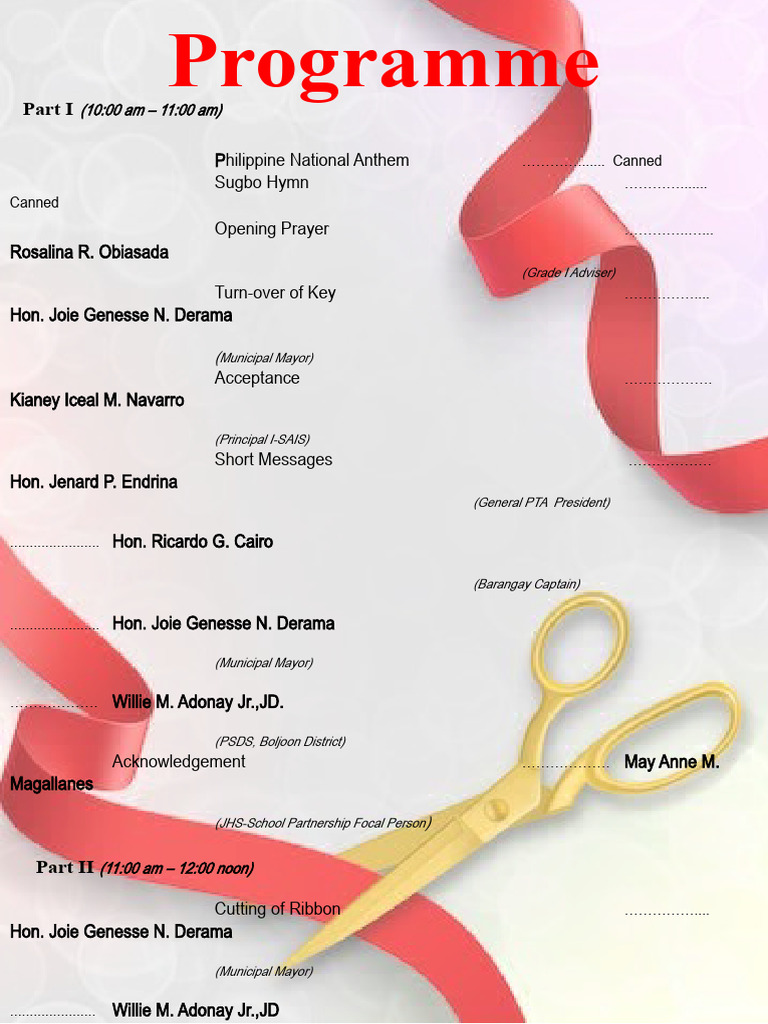 Ribbon Cutting | PDF