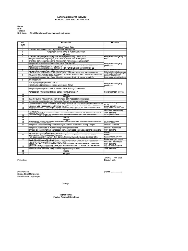 Form Kertas Kerja | PDF