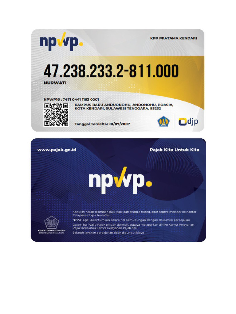 Nurwati-Npwp 16 Digit | PDF
