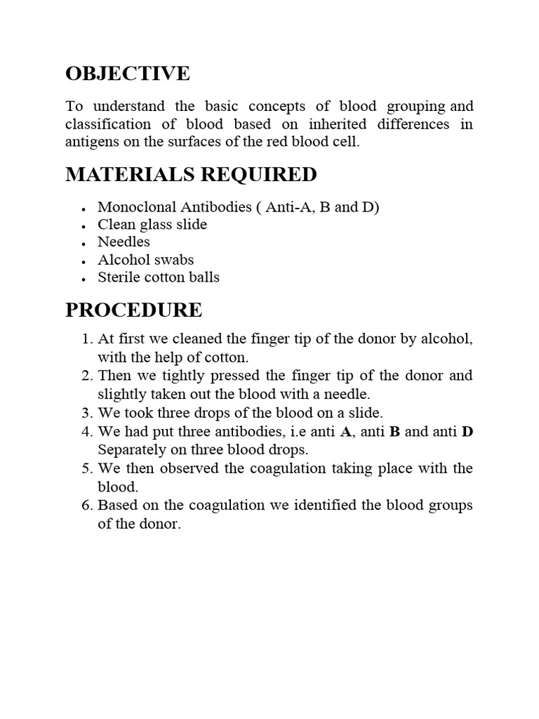 ABO Blood Grouping Cbsebiology4u | PDF | Blood Type | Antibody