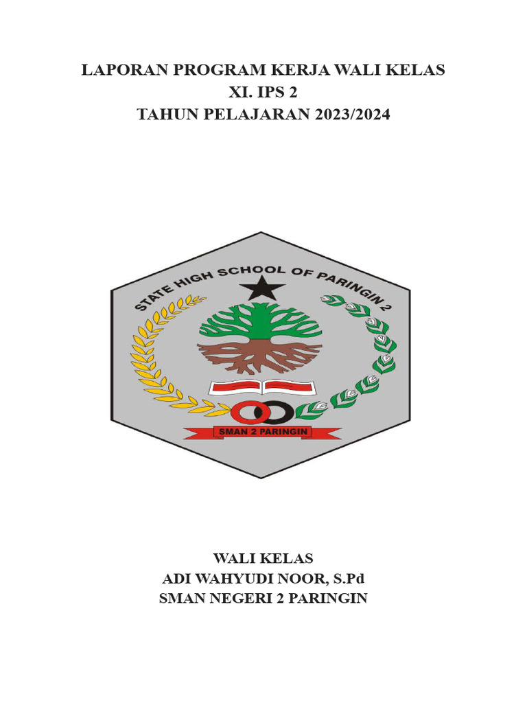 Program Kerja Wali Kelas XI IPS 2 2023/2024 | PDF