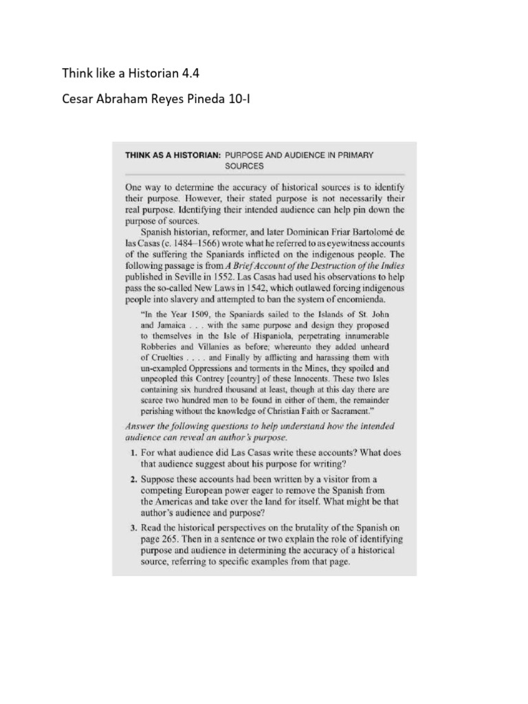 Think Like A Historian 4.4 | PDF