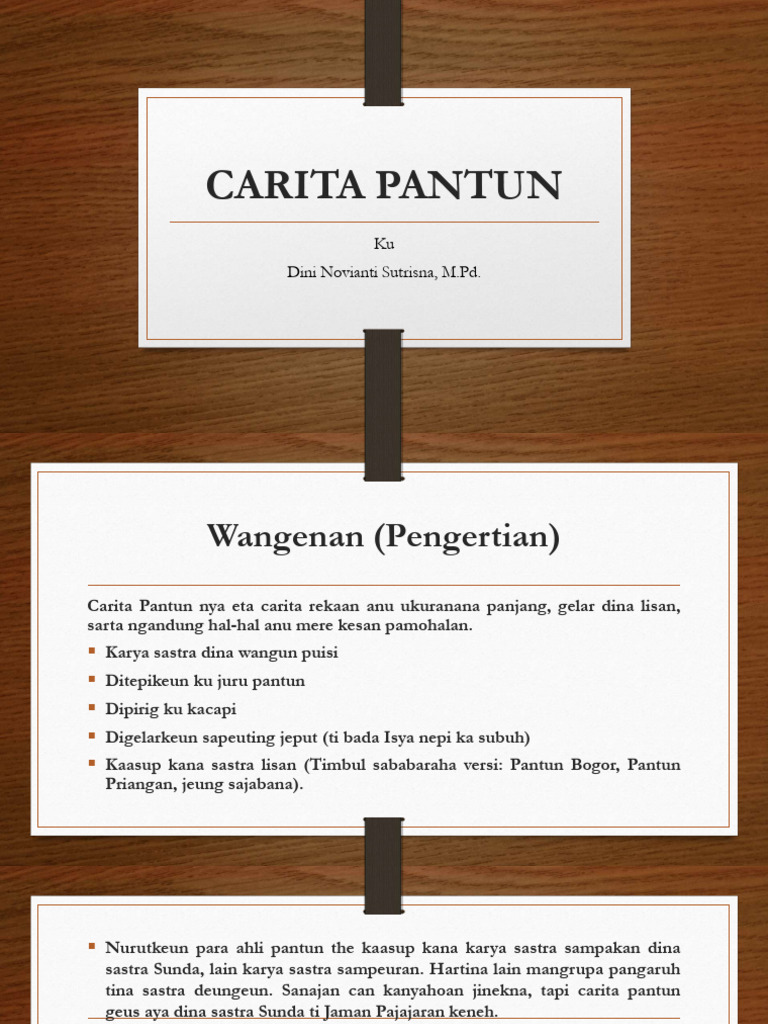 Carita Pantun | PDF | Puisi | Fiksi Umum