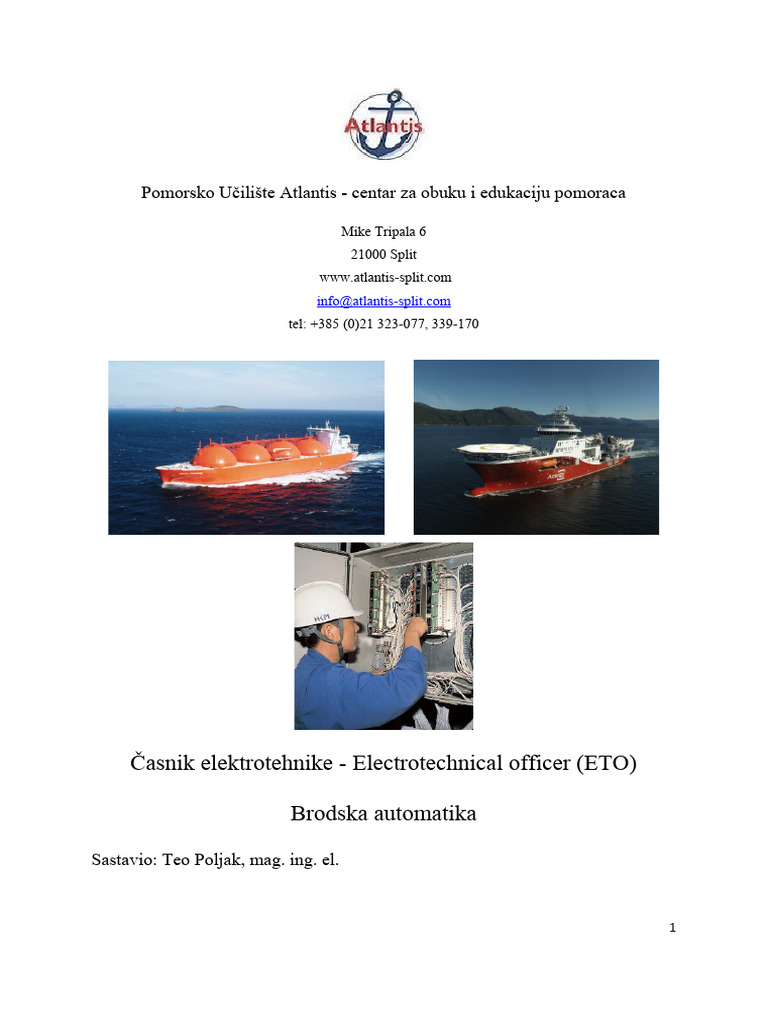 ATLANTIS - Brodska Automatika - Časnik Elektrotehnike | PDF